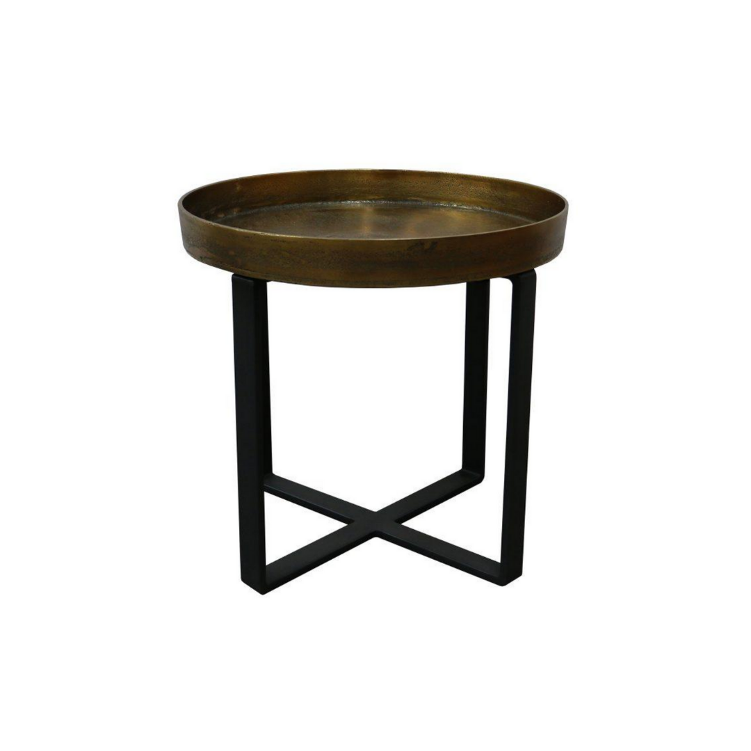 Manhattan-Side-Table-Brass-Antique | Palette Design