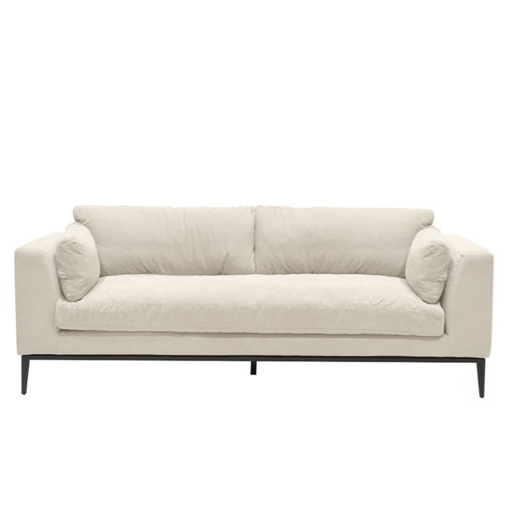 Tilly Slipcover Linen Three Seater Sofa | Palette Design