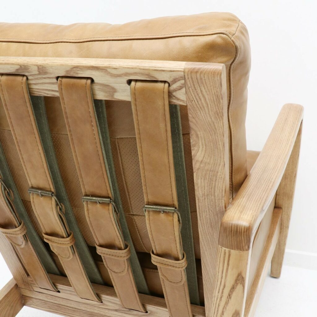 Reid Armchair – Tan Leather | Palette Design