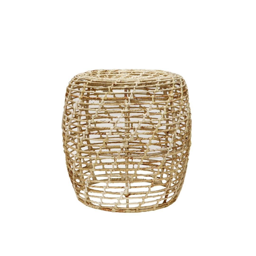 ABACA ROUND LATTICE SIDE TABLE – NATUR | Palette Design