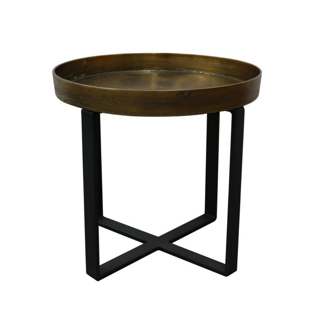Manhattan-Side-Table-Brass-Antique | Palette Design