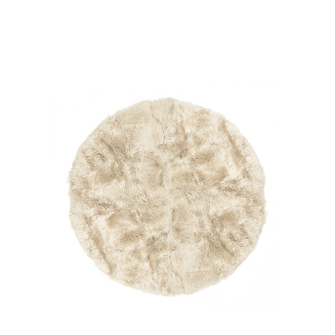 SHEEPSKIN FLOOR RUG – NATURAL HONEY, ROUND 200CM | Palette Design