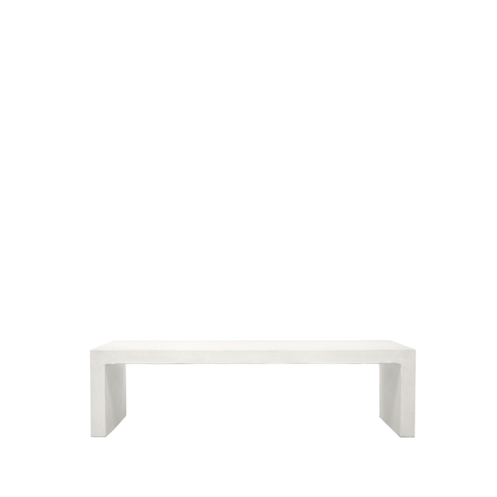 Palma Long Bench 160cm White | Palette Design