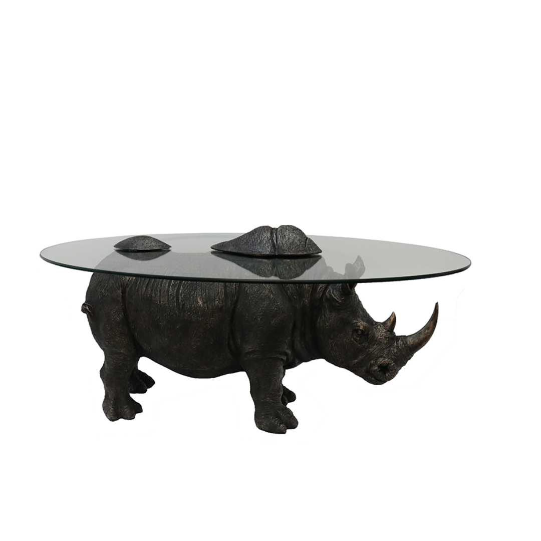 Rhino Table Glass Top coffee Table | Palette Design