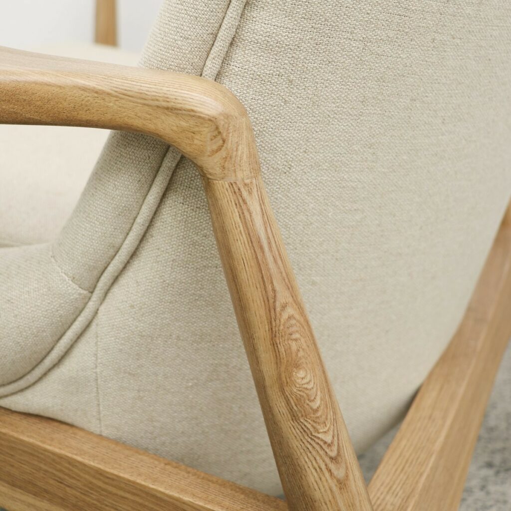 Morley Armchair Linen Fabric | Palette Design