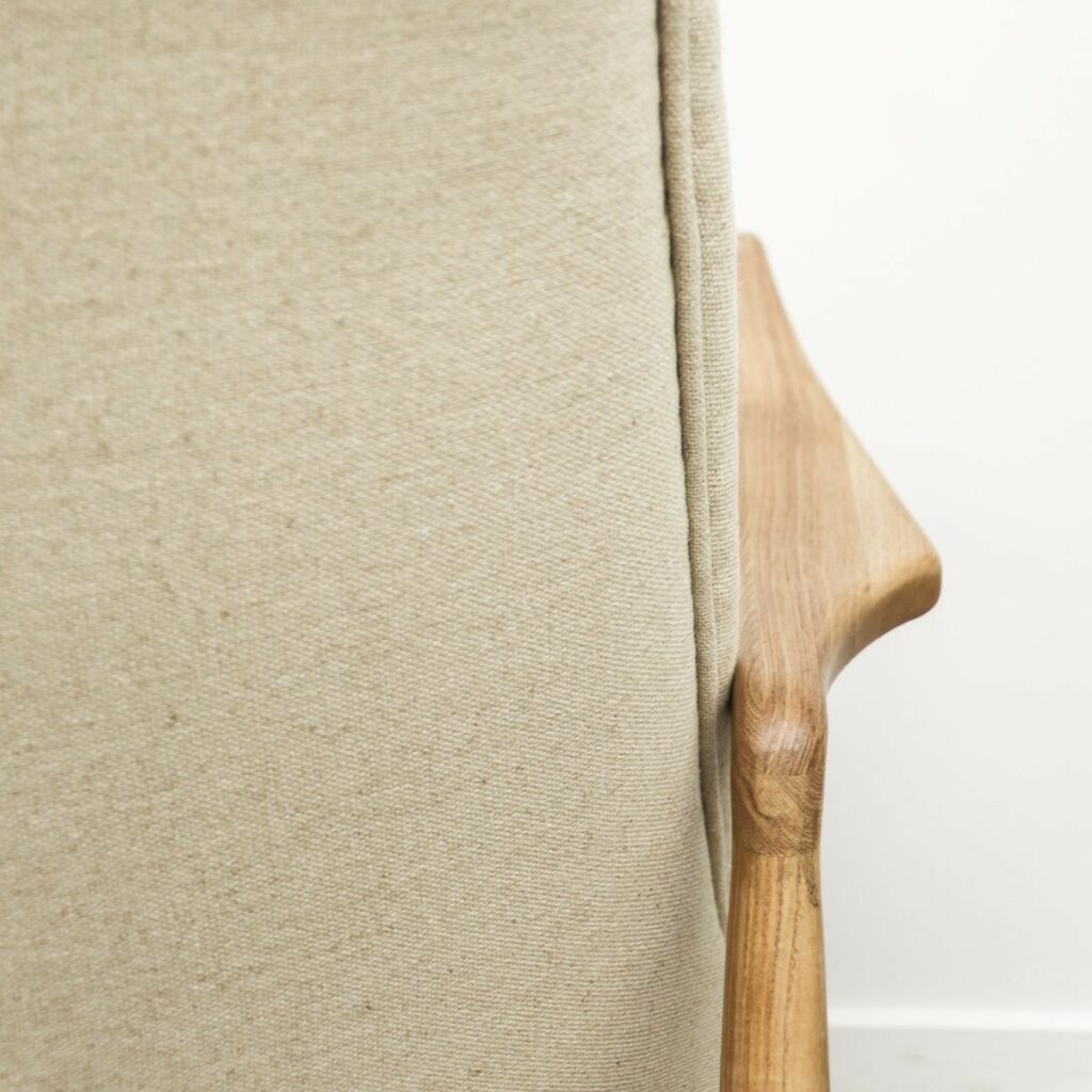 Morley Armchair Linen Fabric | Palette Design